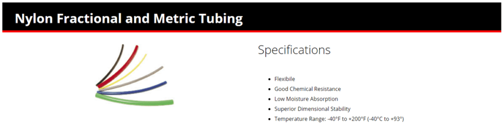 Nylon Fractional and Metric Tubing by Nycoil | Air-Oil Systems